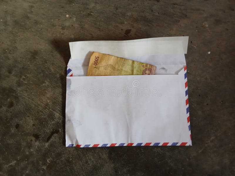 The Open White Envelope Had Banknotes Tucked Inside it Stock Photo ...
