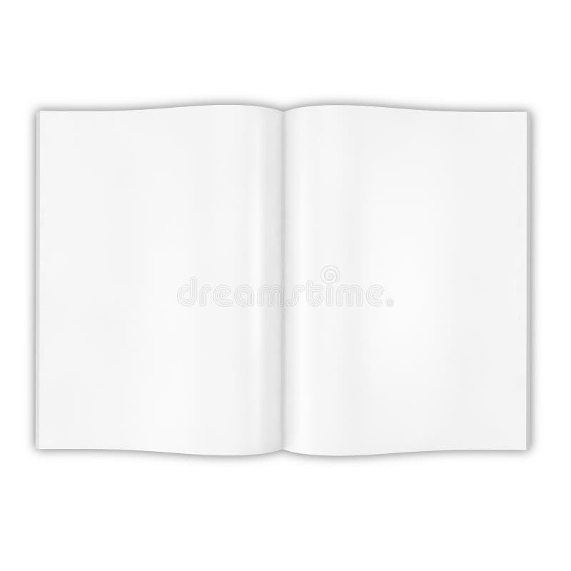 Open Blank Pack of Cigarettes Isolated on a White Stock Illustration ...