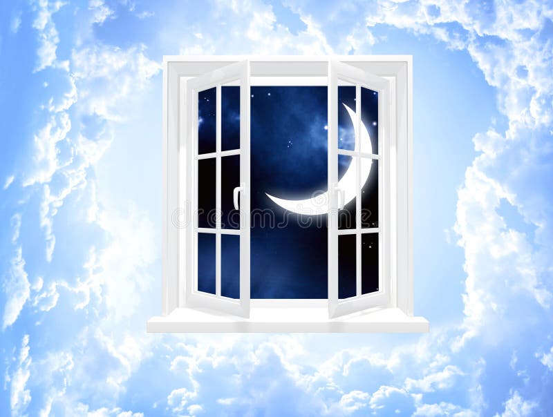 Open window stock illustration. Illustration of beautiful - 21231796