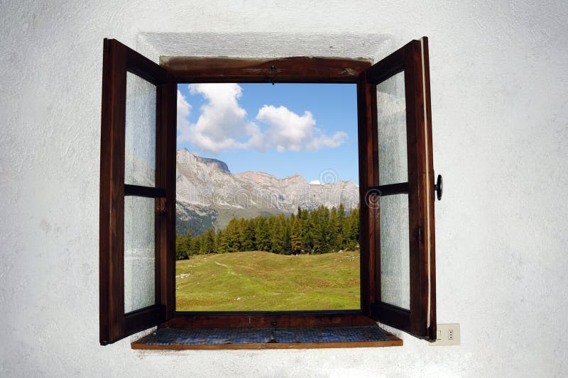 Open Window To Rural Landscape Stock Image - Image of light, rural ...