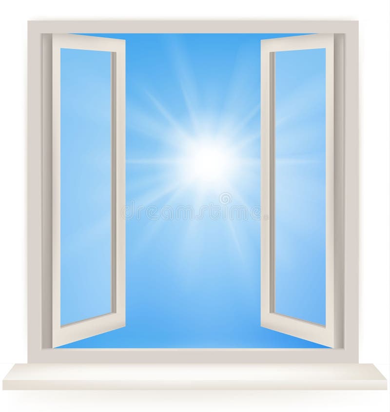 White Half Open Window Stock Illustrations – 364 White Half Open Window ...