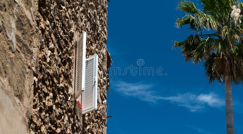 Open WIndow Blue Sky stock image. Image of apartment - 46356591