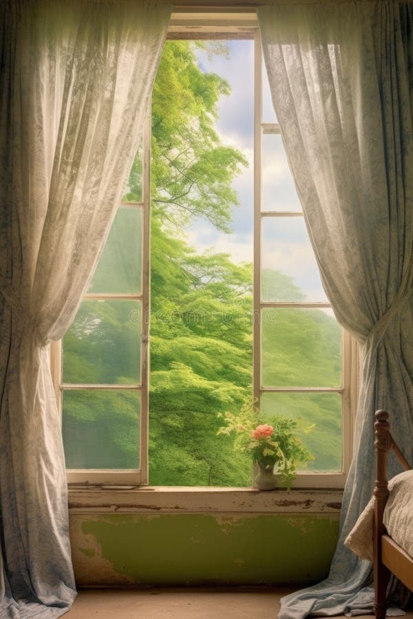 Breezy Curtains Stock Illustrations – 165 Breezy Curtains Stock ...