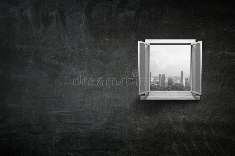 Open window with city view stock image. Image of wealth - 189050637