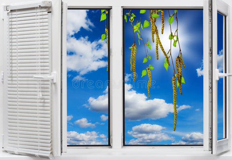 Open window cloud sun stock photo. Image of freedom - 110295790