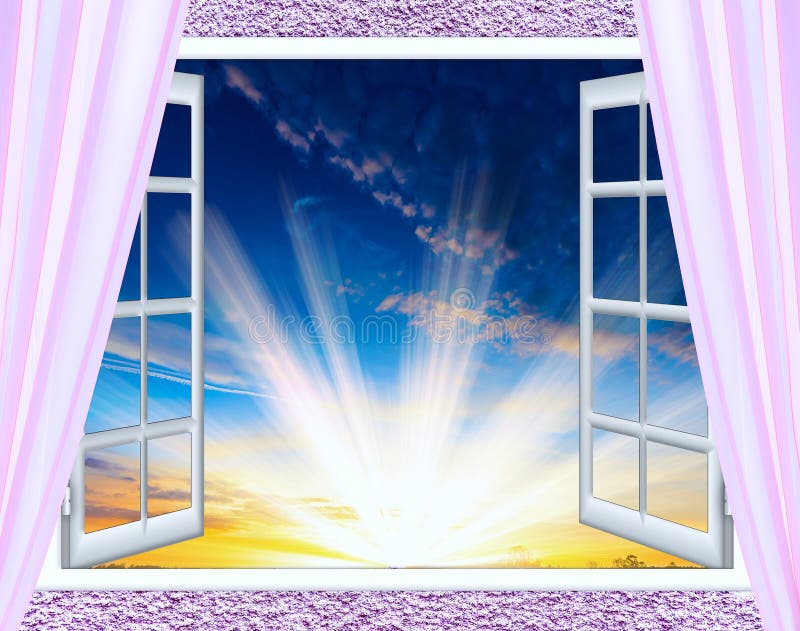 Open window cloud sun stock photo. Image of concept, open - 63992866