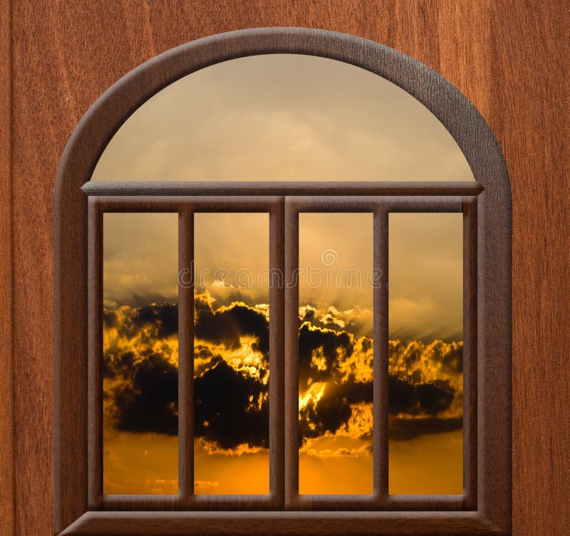 Open window cloud sun stock photo. Image of fresh, interior - 75340504