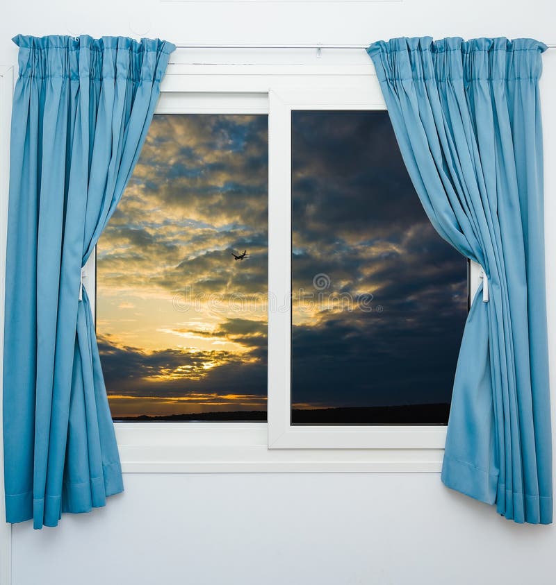 Open window cloud sun stock photo. Image of beautiful - 79749488