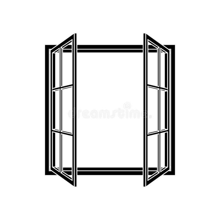 Open Window Outline Stock Illustrations – 7,193 Open Window Outline ...
