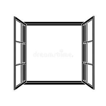 Open Window Outline Stock Illustrations – 7,782 Open Window Outline ...