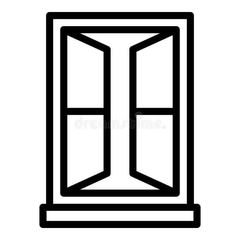 Window Open Close Black Stock Illustrations – 891 Window Open Close ...