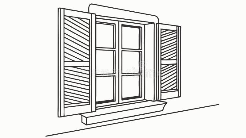 Open Window Illustration, Fresh Air, View, Interior, Vector Design ...