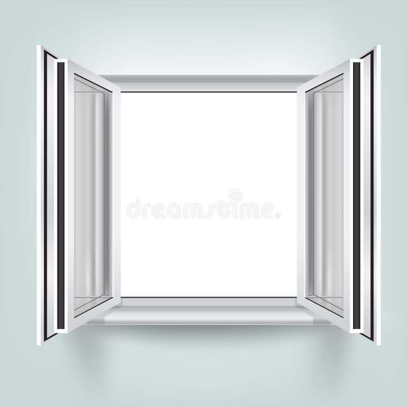 Open window stock vector. Illustration of architectural - 35636825