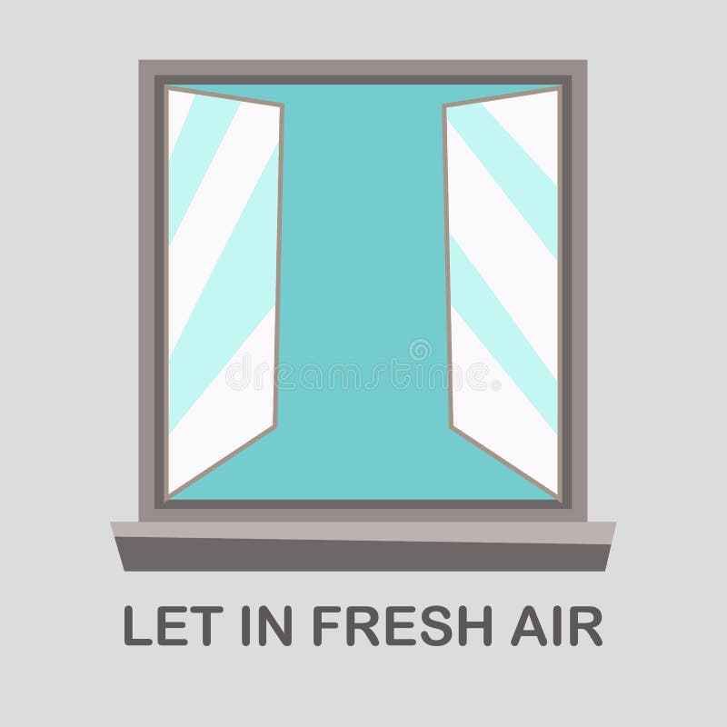 Closed and Open Windows .cartoon Style Stock Vector - Illustration of ...