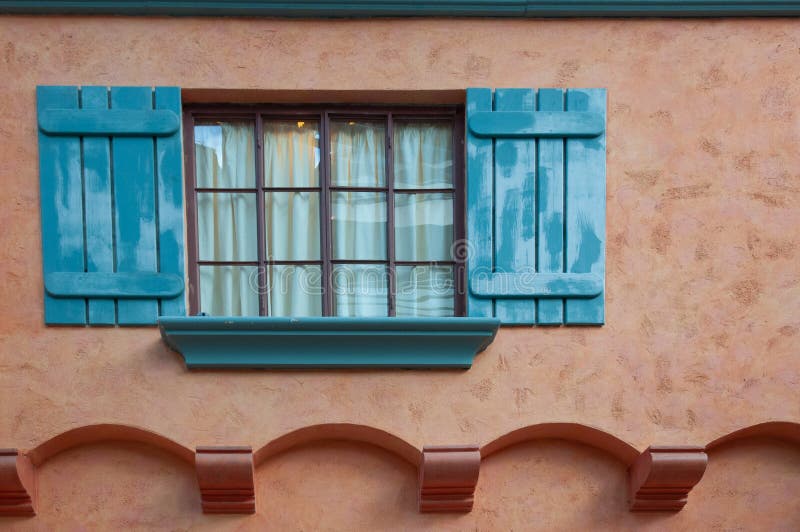 Open Window on the wall stock image. Image of wood, open - 130450019