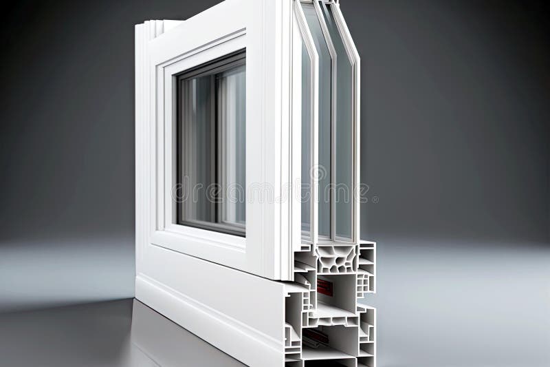 Open Window with Breezy Curtains Overlooking Serene Nature Scene Stock ...