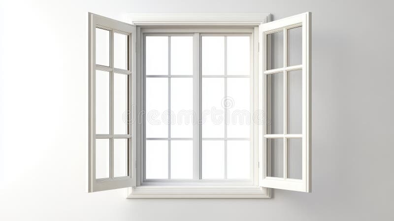 Open Window on White Wall Interior Design with Natural Light ...