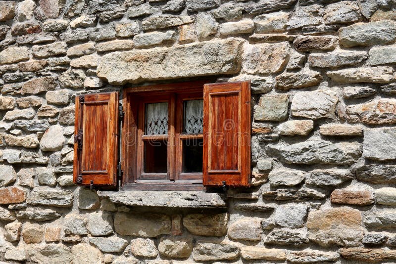 Open window stock image. Image of vintage, house, facade - 74689451