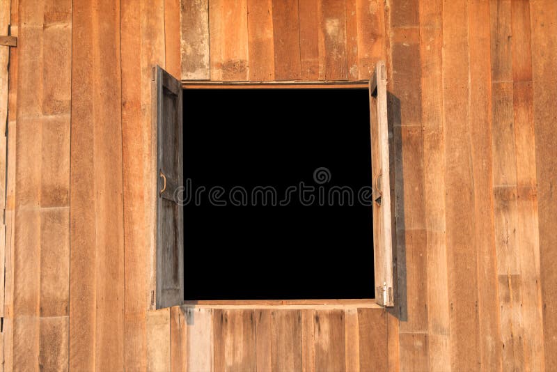 Open Window and Wood Wall on Home Stock Photo - Image of background ...