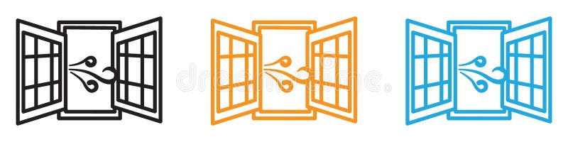 Windows Icon Set. Window Types Set. Vector Stock Vector - Illustration ...