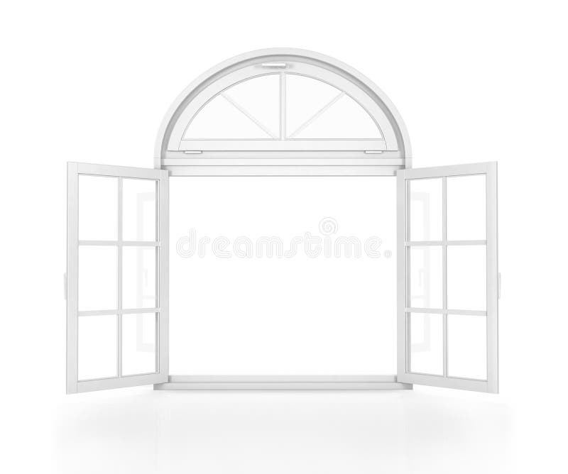 Open windows illustration stock vector. Illustration of apartment ...