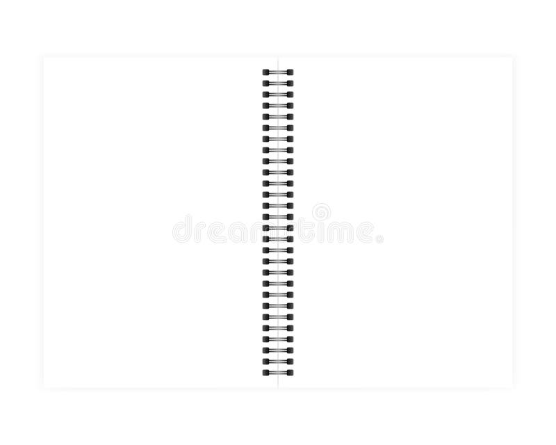 Wire Spiral Open Empty White A4 Note Book Vector Mock-up Stock Vector ... Wire Spiral Open Empty White A4 Note Book Vector Mock-up Stock Vector ...