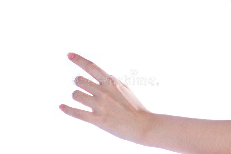 Open Woman Hand on White Background Stock Image - Image of cosmetology ...