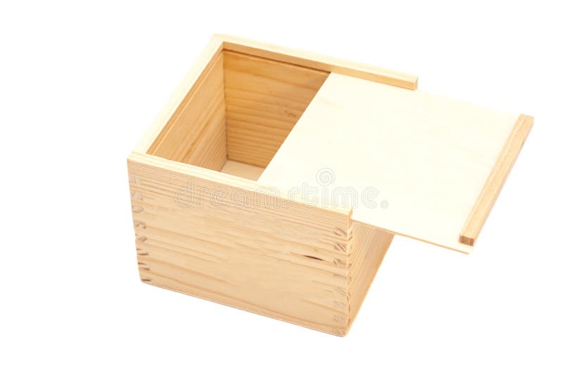 Open wooden round box stock photo. Image of present, simple - 56104750