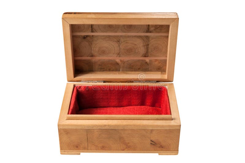 Open wooden box stock photo. Image of decoration, packaging - 136874504