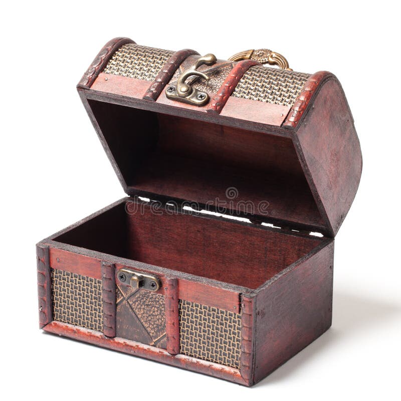 Open Wooden Casket stock photo. Image of retro, storage - 51480458