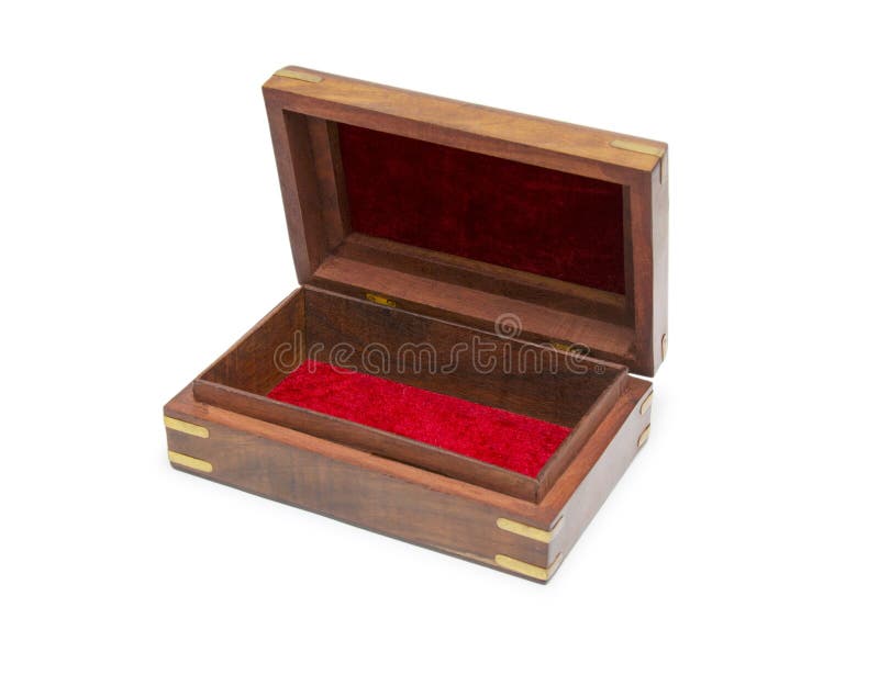 Open wooden chest stock image. Image of retro, secure - 55029977