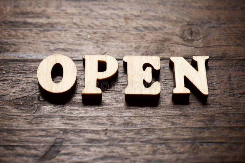 Open word view stock image. Image of entrance, letters - 177792943