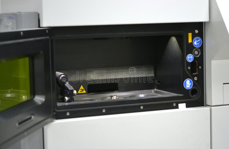 Open Working Chamber of a Laser Sintering Machine for Metal Stock Image ...