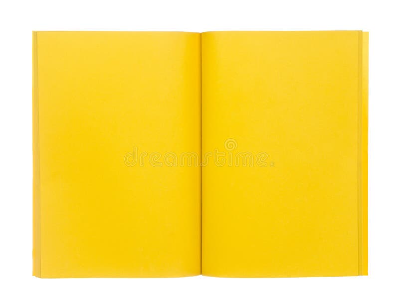 Yellow Book with Blank Cover Stock Photo - Image of book, novel: 6433416