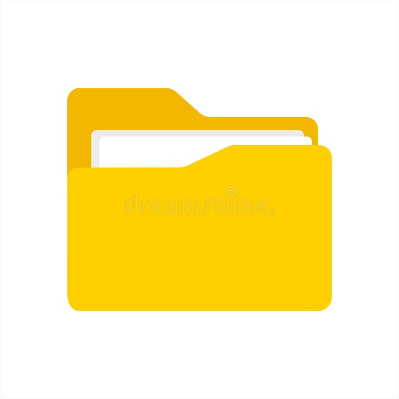 Yellow Folder with Confidential Documents. Sensitive Data and ...