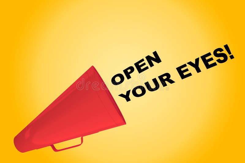 Open your eyes stock illustration. Illustration of open - 34947182