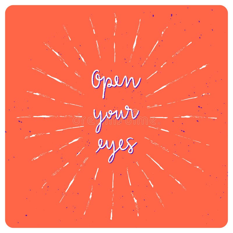 Open Your Eyes Stock Illustrations – 1,267 Open Your Eyes Stock ...