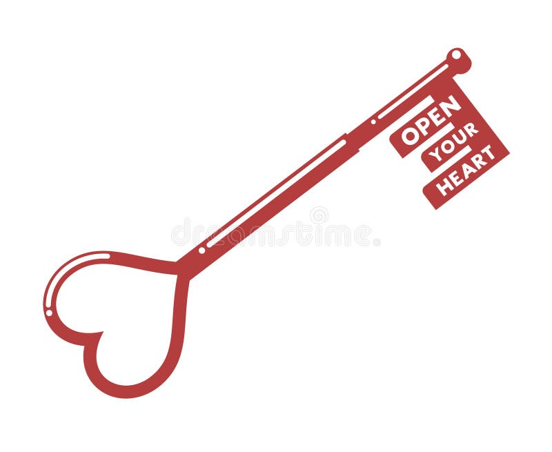 Red Heart Message Symbol. Giving Love Mail. Love Emoji in Letter Stock ...