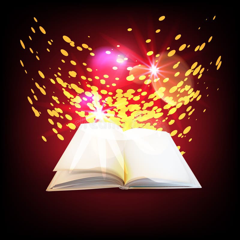 Open Magic Book Stock Illustrations – 6,411 Open Magic Book Stock ...