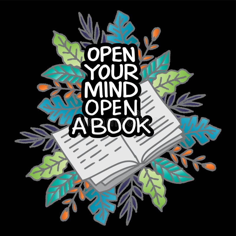 Open Book Slogan Stock Illustrations – 196 Open Book Slogan Stock ...