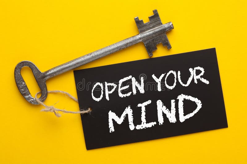 Open Your Mind with a Key Concept Stock Photo - Image of business ...
