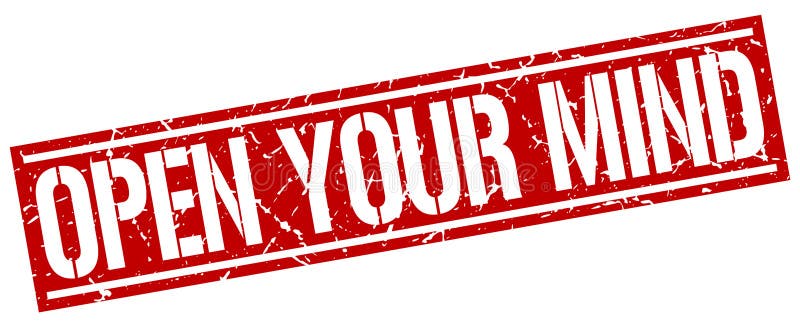 Open your mind stamp stock vector. Illustration of grunge - 120954459