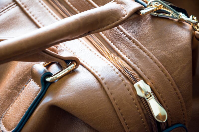 Open the Zip Close Up View Use for Concept Travel Stock Photo - Image ...