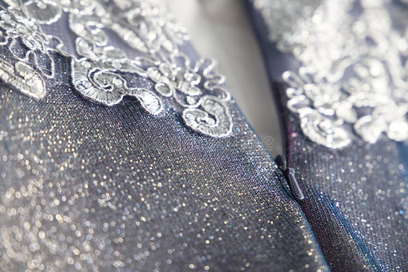 Open Zipper on One Side of the Garment Stock Image - Image of back ...