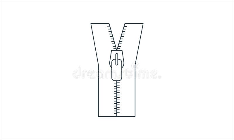 Open Zipper Zip Icon Vector Image Stock Vector - Illustration of ...