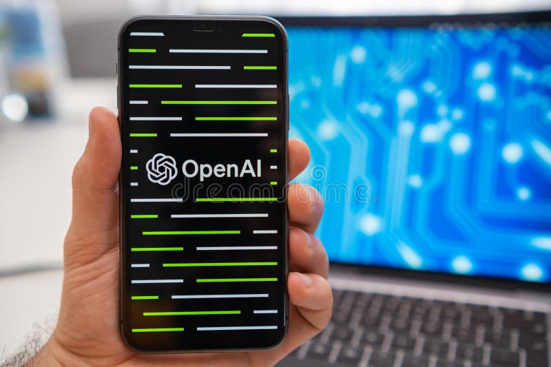 OpenAI Logo of Neural Network on the Screen of Smartphone Editorial ...