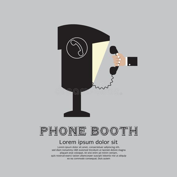 Openbare Telefooncel. vector illustratie. Illustration of ontwerp ...