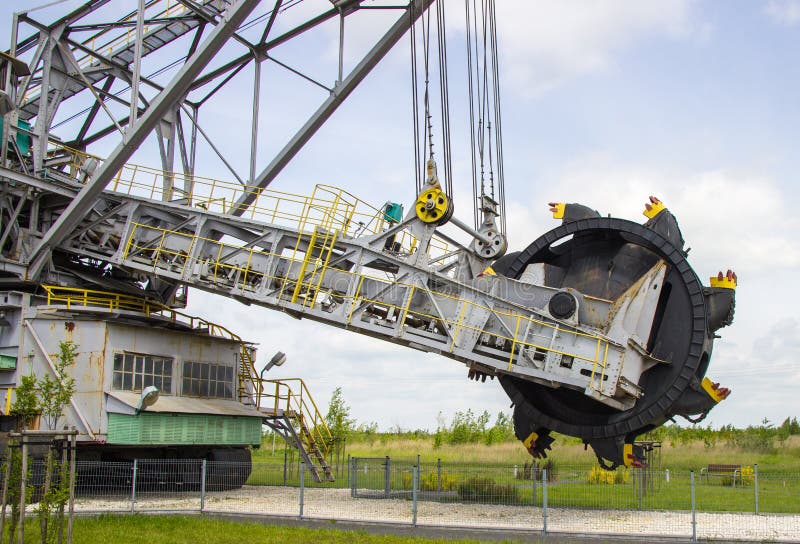Opencast Brown Coal Mine. Excavator SchRs-315. Extractive Industry ...