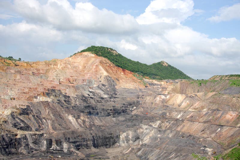 Opencast Coal Mine Showing Benches Stock Photos - Free & Royalty-Free ...