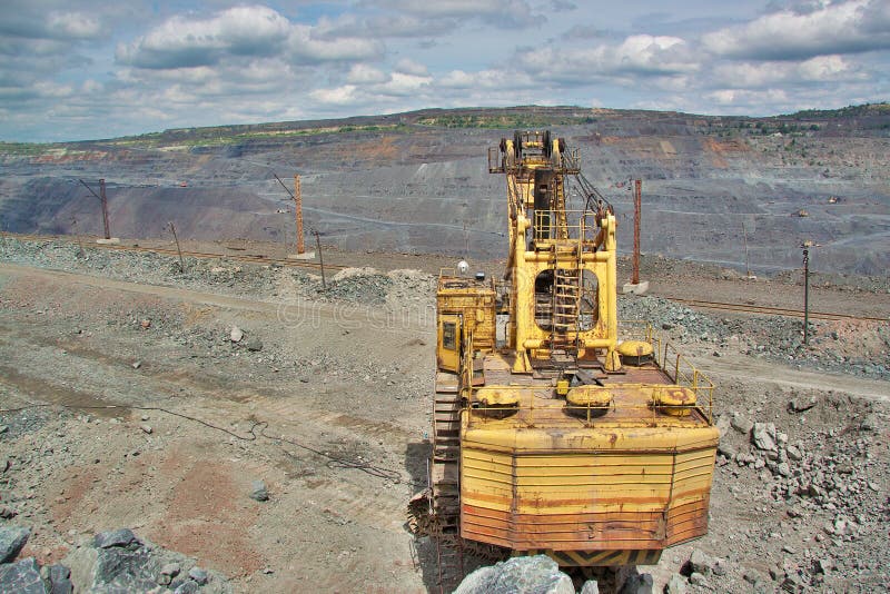 Opencast excavator stock image. Image of machine, machinery - 50817175